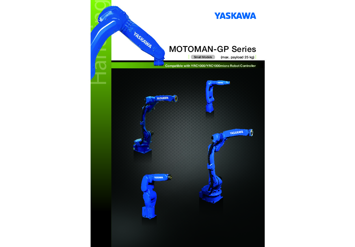 Robot Controller_MOTOMAN-GP Series Small_Catalog | YASKAWA ELECTRIC (THAILAND) CO., LTD.