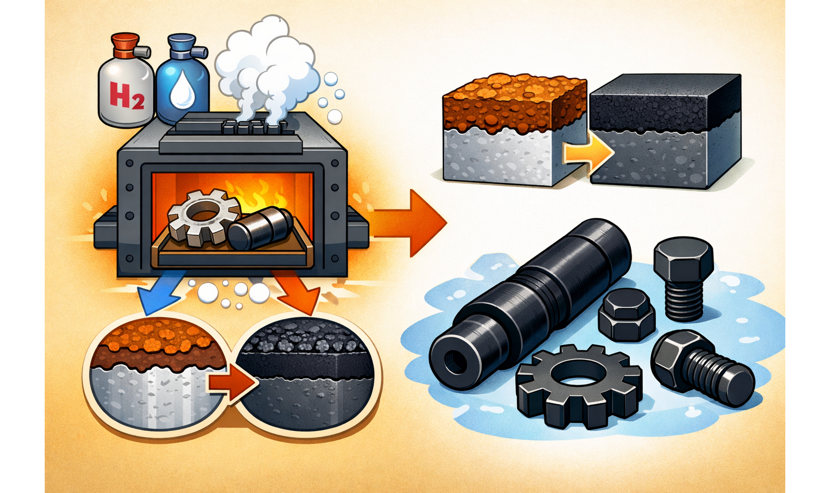 Steam Oxide Film Treatment คืออะไร ｜ ป้องกันสนิมโดยไม่เปลี่ยนมิติชิ้น ...